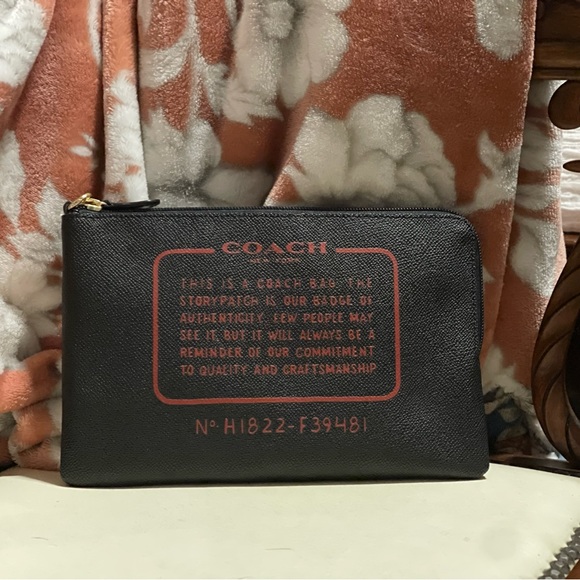 Coach | Bags | Coach Storypatch Clutch Large Corner Zip Carry All Pouch ...